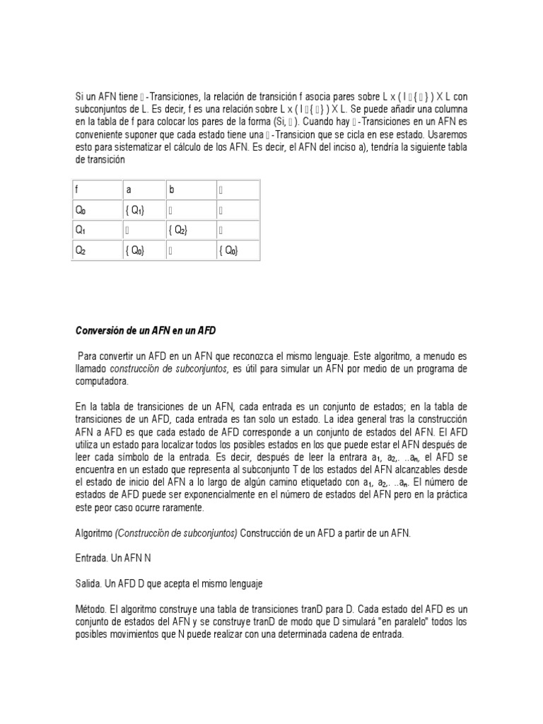 Tabla de Transiciones | PDF | Vértice (teoría de grafos) | Algoritmos