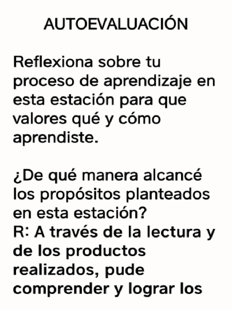 Autoevaluación E1 Pdf