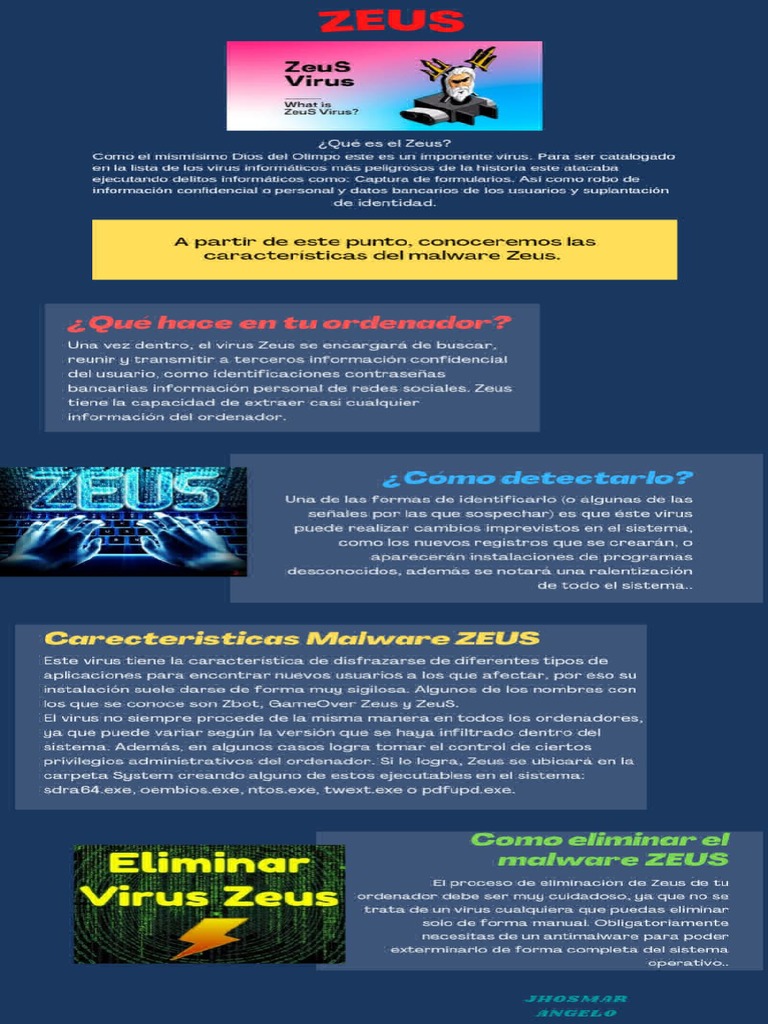 Infografía Malware Zeus | PDF | Virus de computadora | Malware