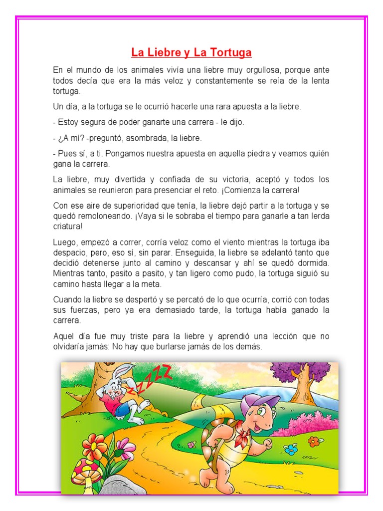 La Liebre y La Tortuga | PDF