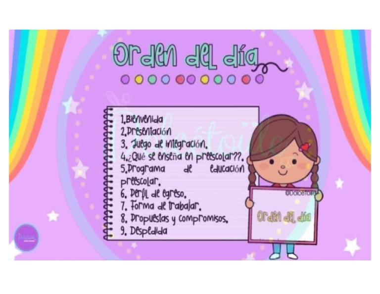 Orden Del Dia Junta | PDF