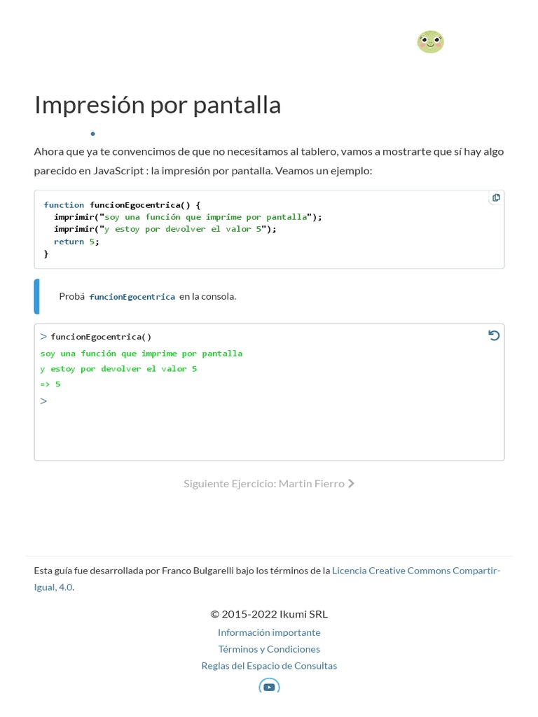 2 - Programación Imperativa - Variables y Procedimientos - Impresión Por Pantalla - Sé Programar ...