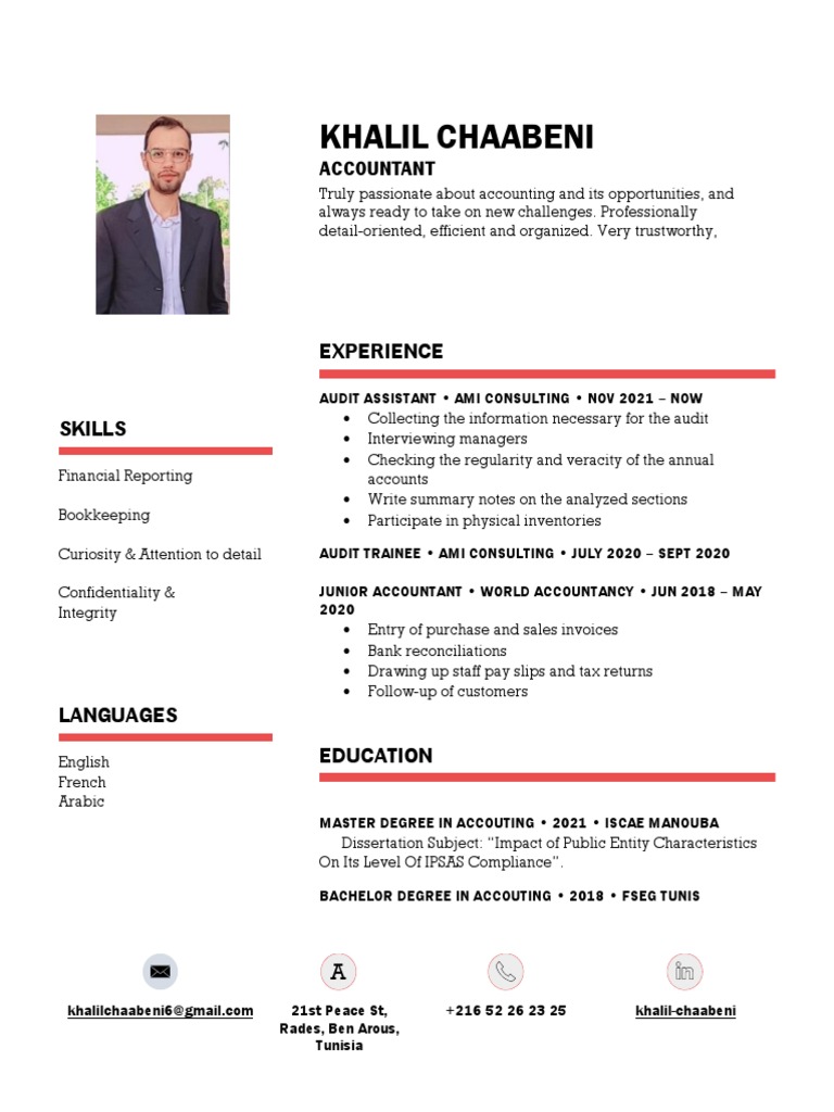 Khalil Chaabeni Resume 2022 | PDF | Business