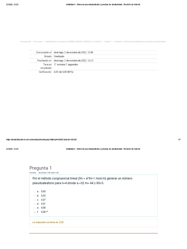 Actividad 4 - Números Pseudoaleatorios y Pruebas de Aleatoriedad ...