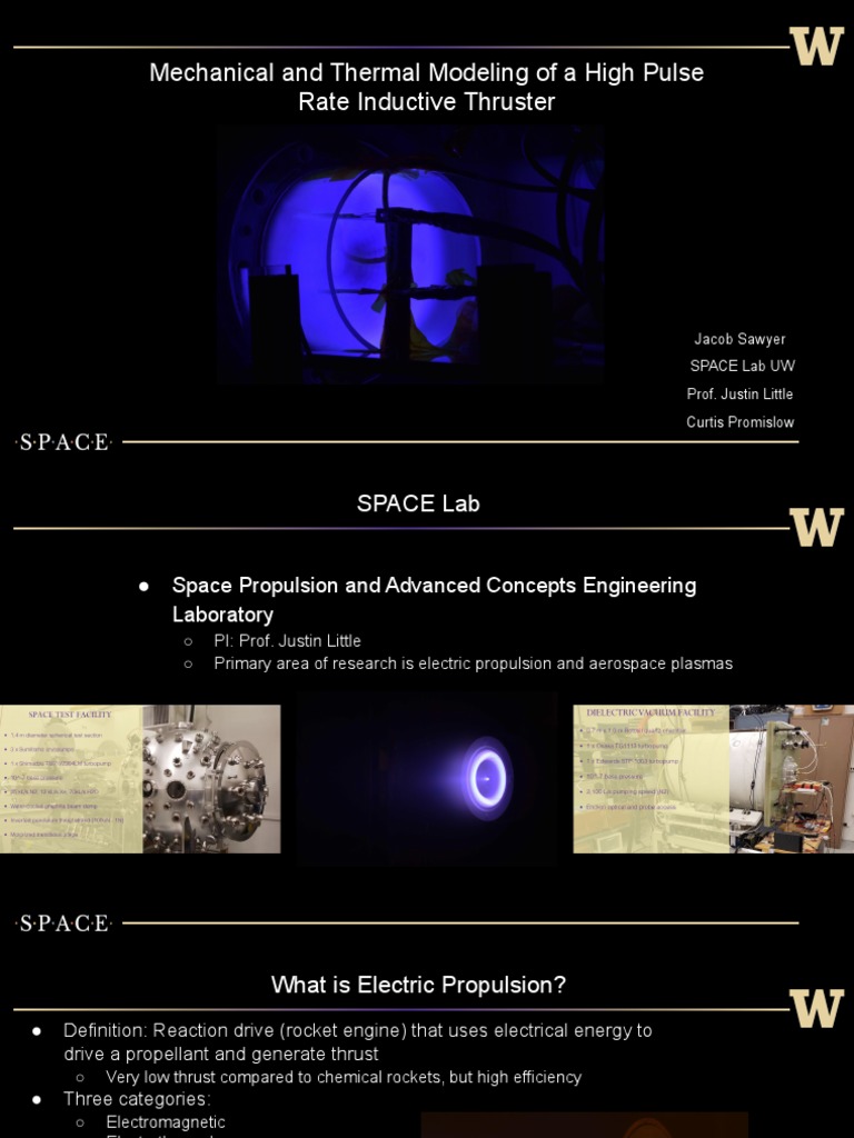 Surp Sawyer Jacob Presentation 1 | PDF | Spacecraft Propulsion | Rocket Engine