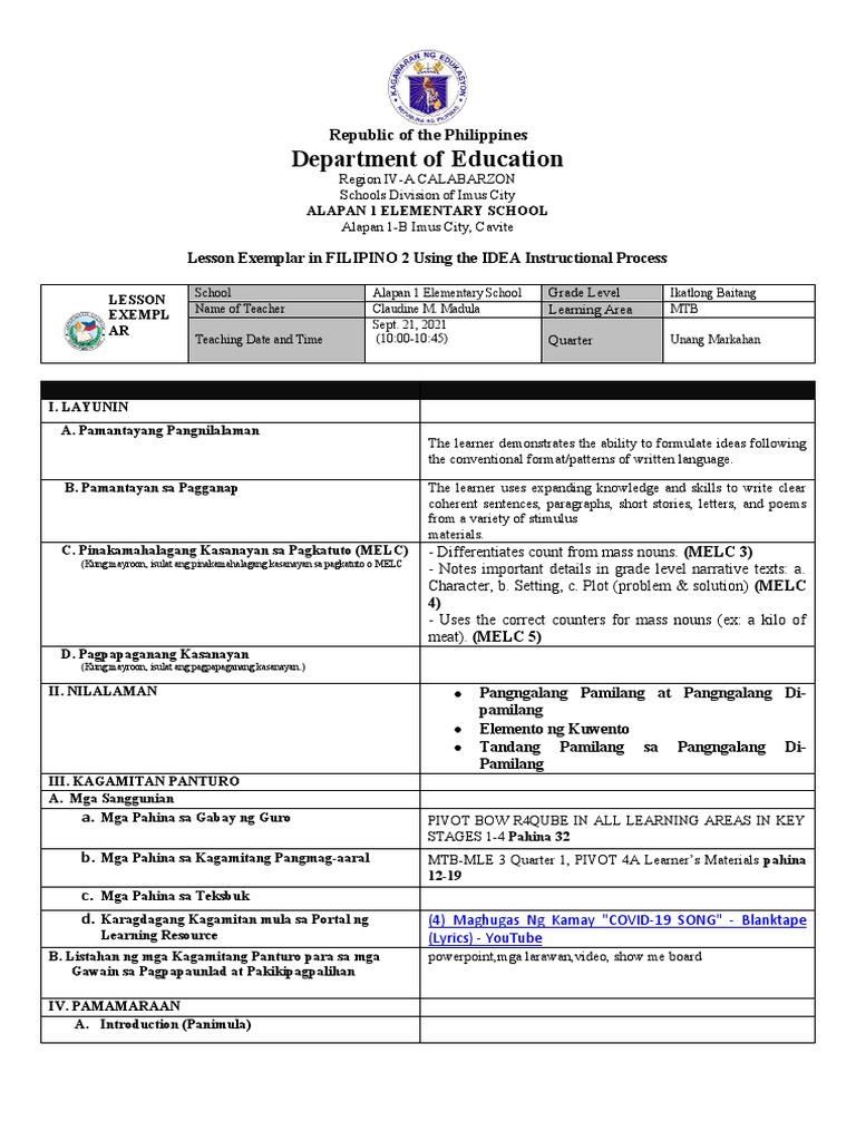 Le - Mtb.week 3 (Melc 3,4 and 5) | PDF