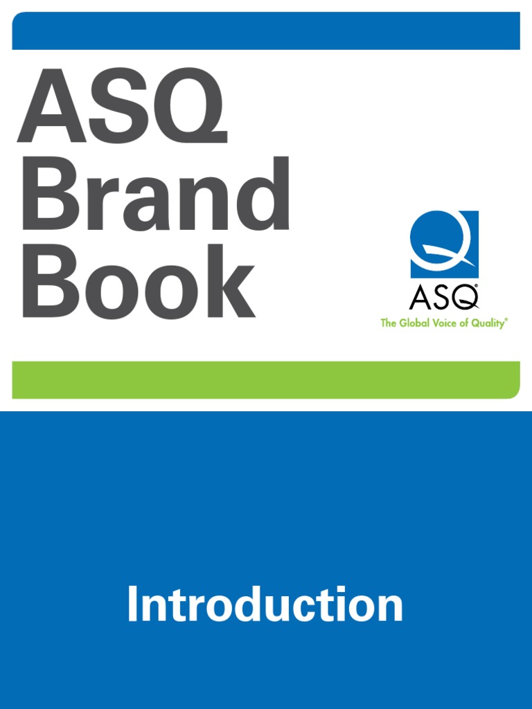 Asq Brand Guidelines Book 2010 2011 | PDF | Brand | Logos