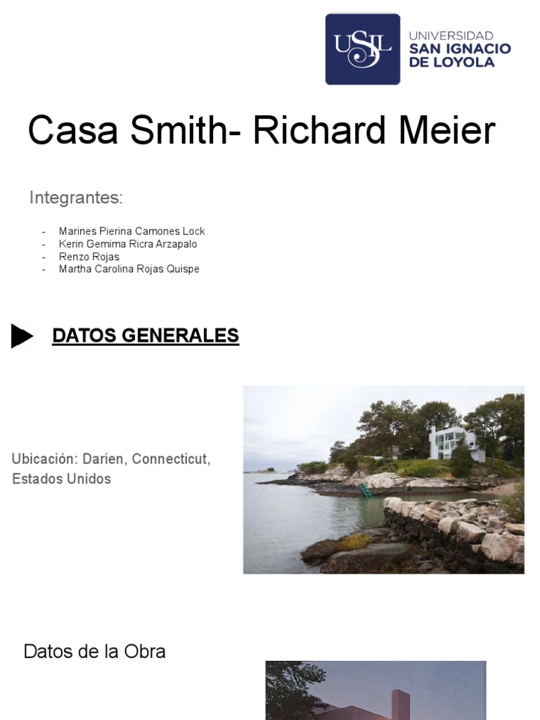 Análisis de la Casa Smith de Richard Meier | PDF | Sectores Economicos