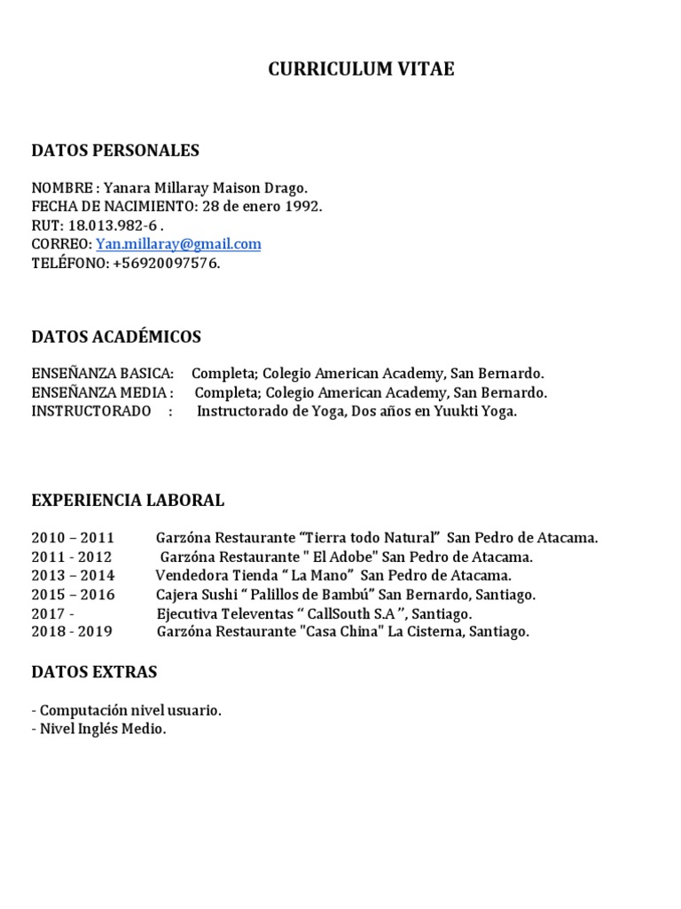 Curriculum Vitae Yan | PDF