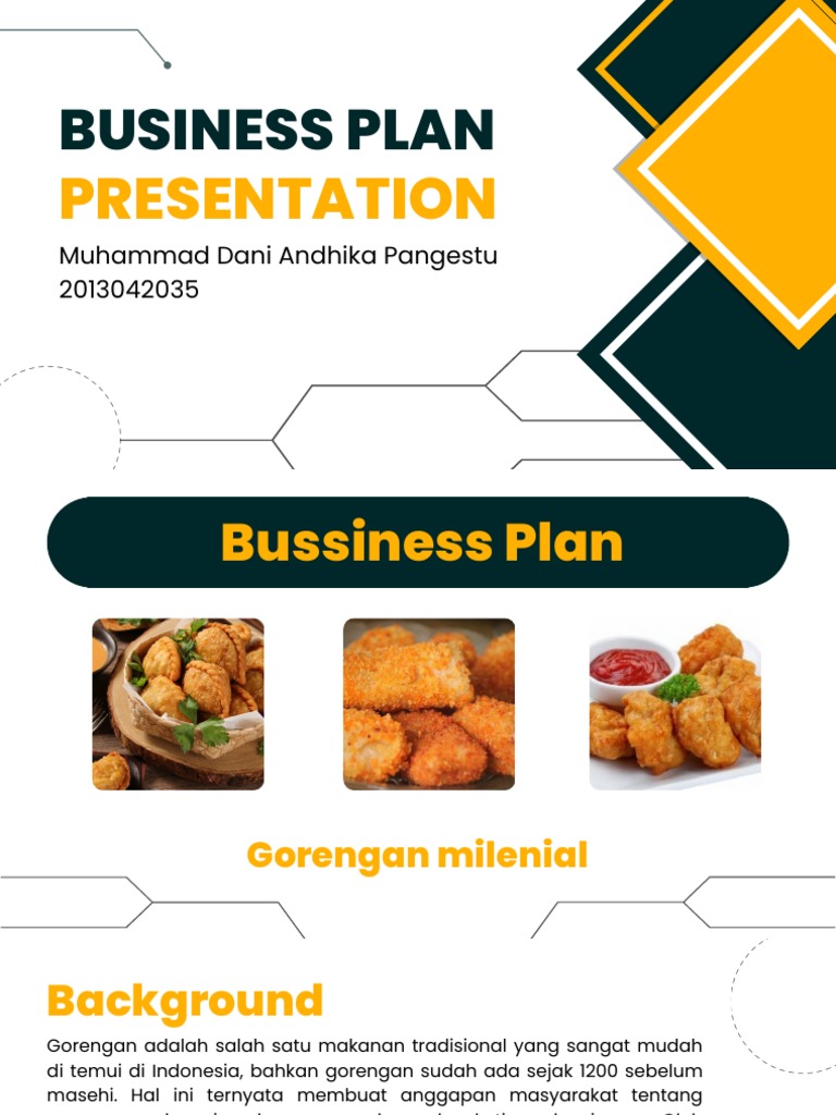 White Yellow Geometric Business Plan Presentation | PDF