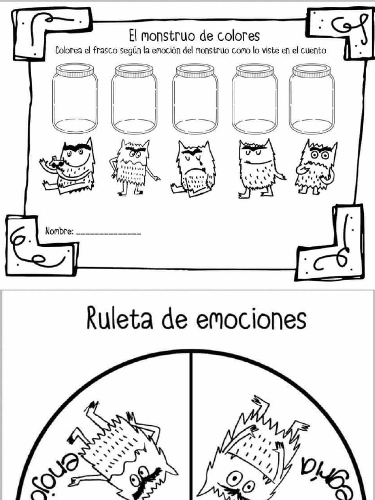 Actividades - Monstruo de Colores | PDF