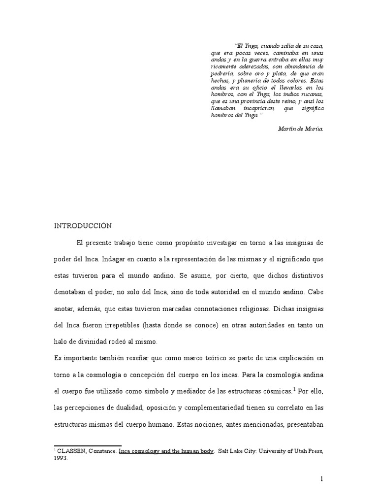 Insignias de Poder del Inca | PDF | Imperio Inca