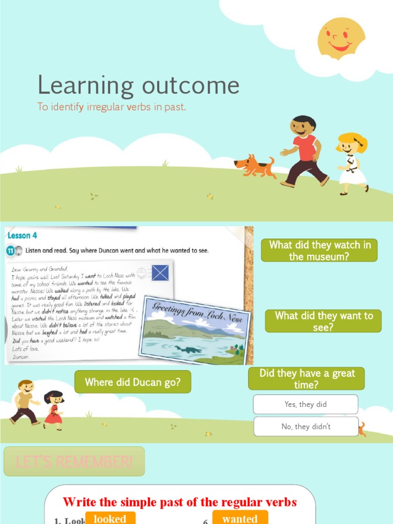 Identifying Irregular Verbs in the Past Tense | PDF
