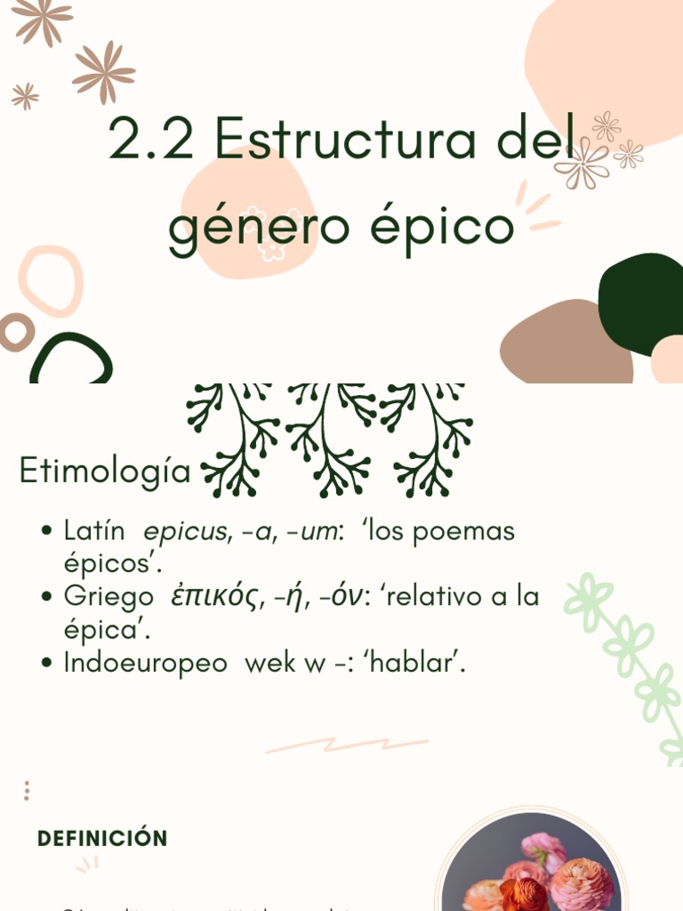 Estructura Del Genero Epico | PDF | Poesía épica | Poesía