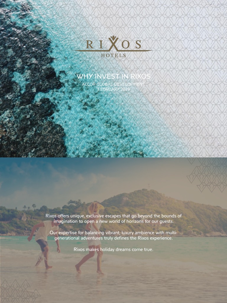 Rixos Hotels: Luxury All-Inclusive Investment | PDF | Market (Economics ...