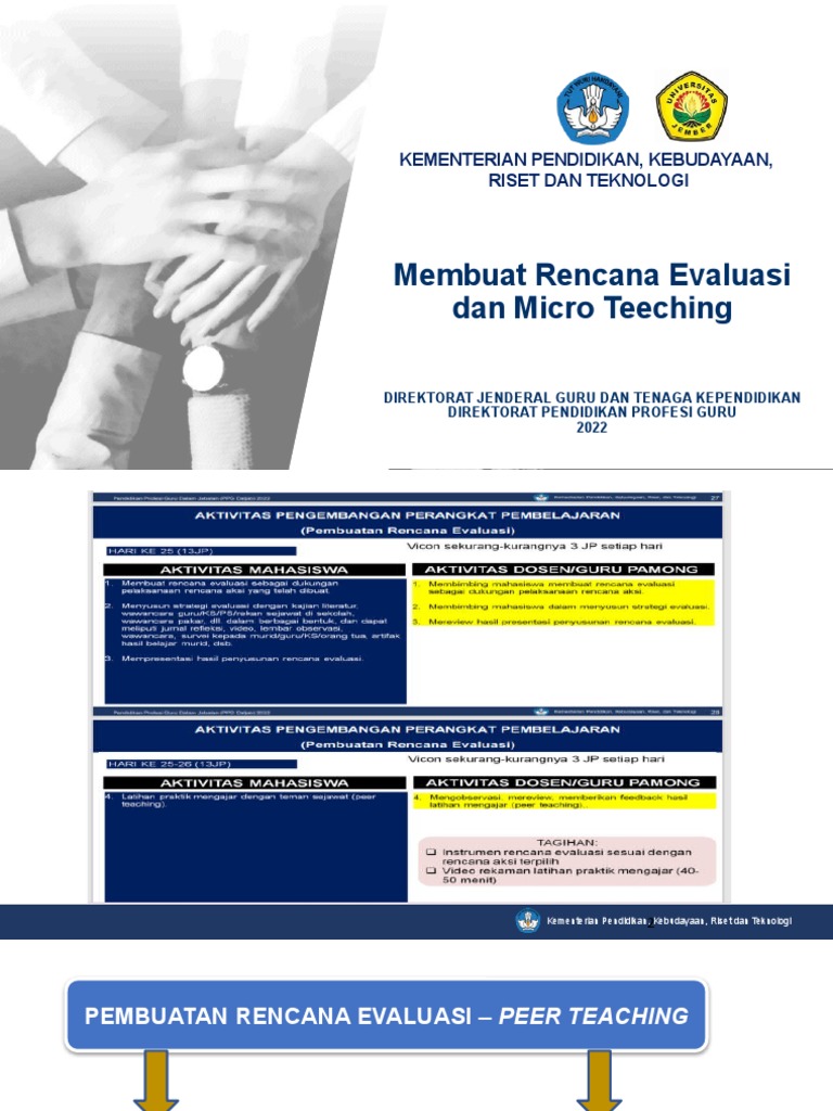 Rencana Evaluasi Dan Micro Teaching | PDF