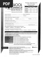 spm-2 Preschool Home Form Sample Report | PDF | Perception ...