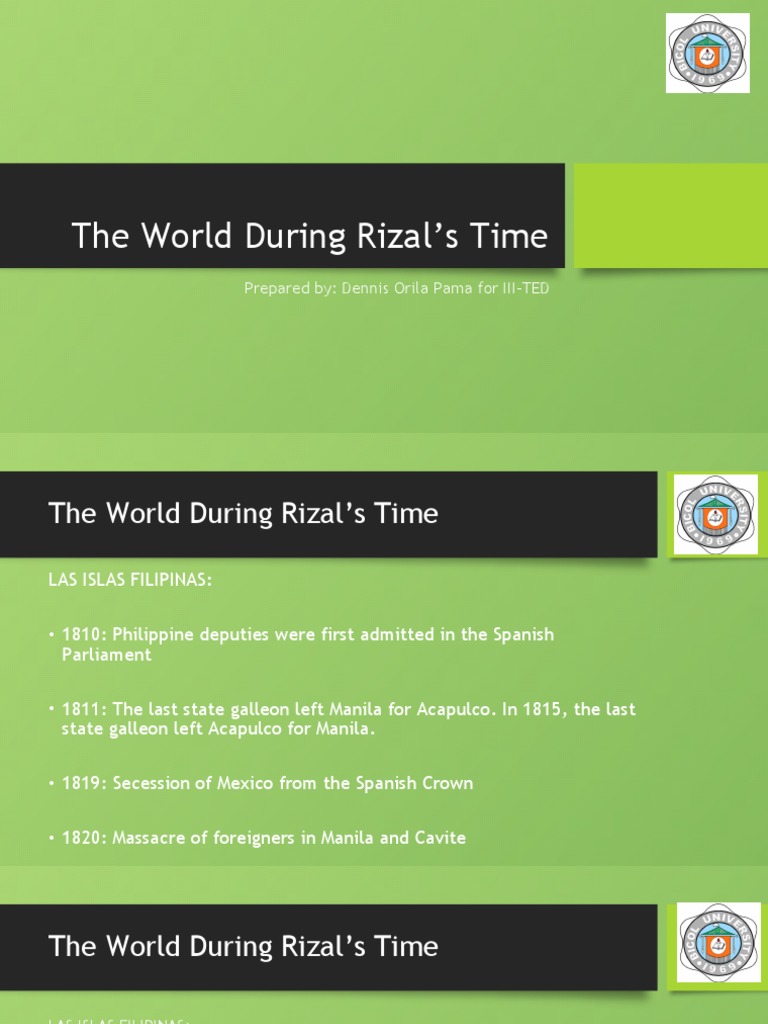 The World During Rizal's Time | PDF | Philippines | Empire