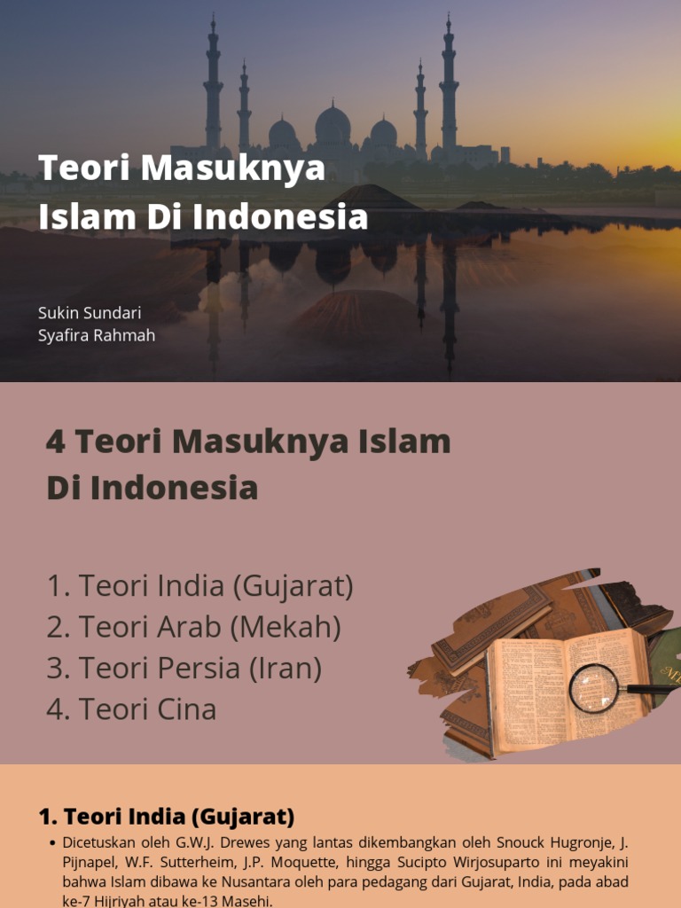 Teori Masuknya Islam Di Indonesia - Sejarah Pendidikan Islam | PDF