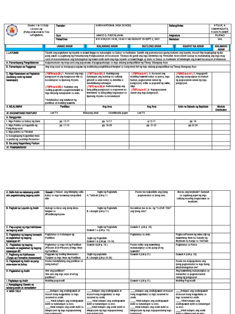 1ST Week Fil.9 | PDF