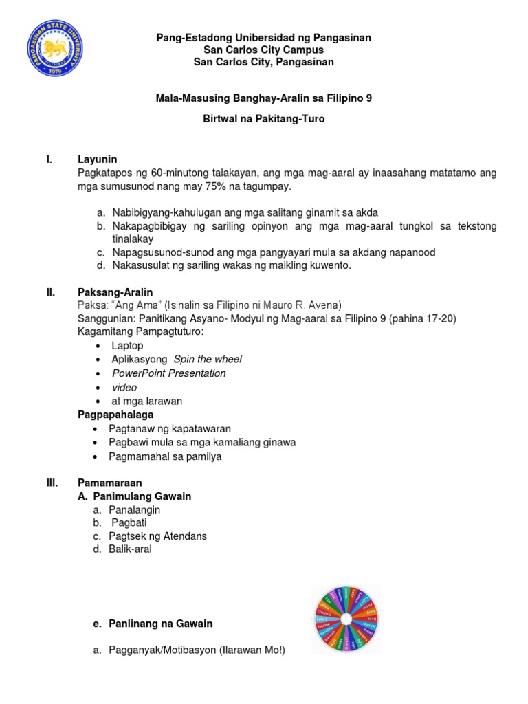 LP Ang Ama Rona Agsalud | PDF