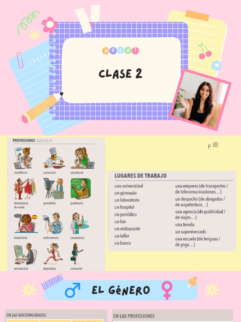 Clase 2 de Español | PDF