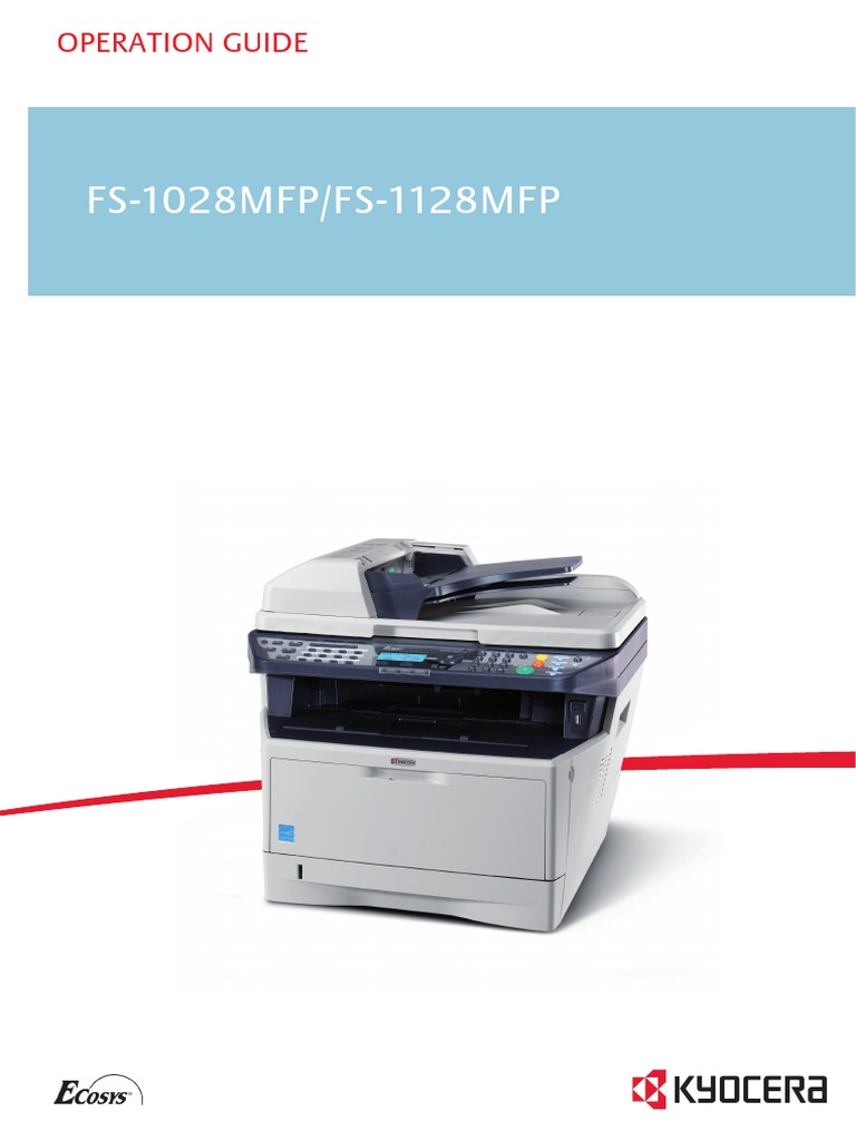 Kyocera FS-1128MFP User Manual | PDF | Electromagnetic Interference ...