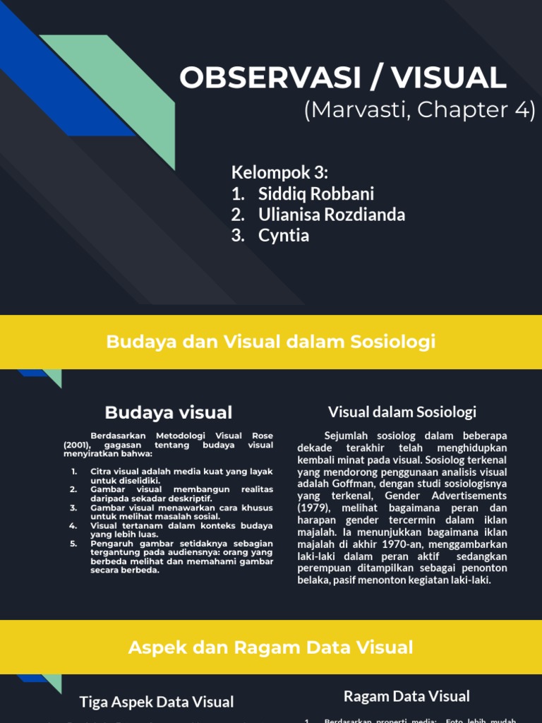 Kelompok 3 Observasi - Visual | PDF | Seni