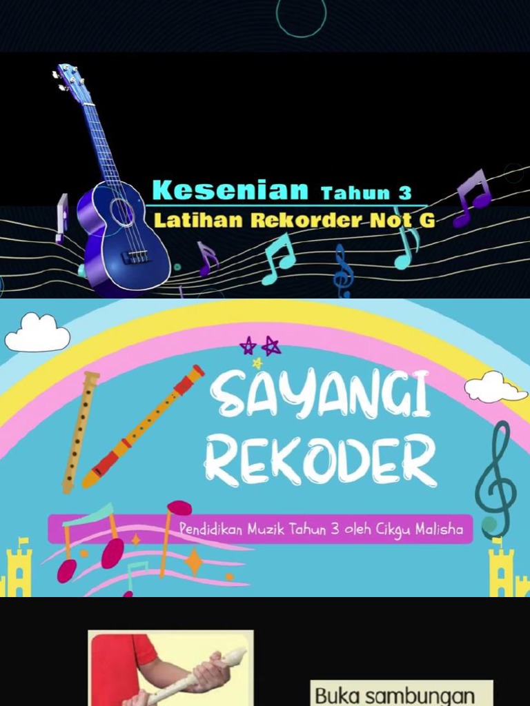 Sayangi Rekoder Not G | PDF