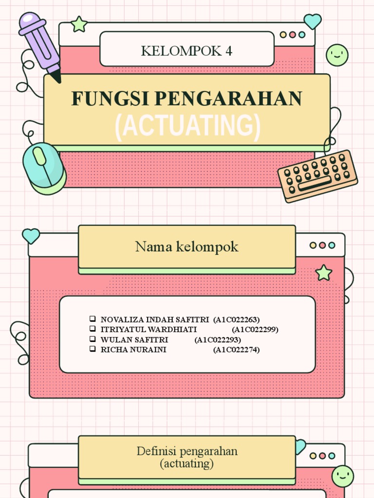 Fungsi Pengarahan Actuating | PDF
