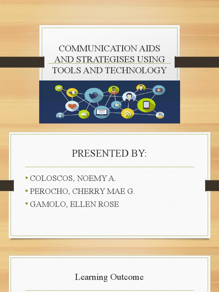 Communication Aids and Strategises Using Tools and Technology | PDF ...