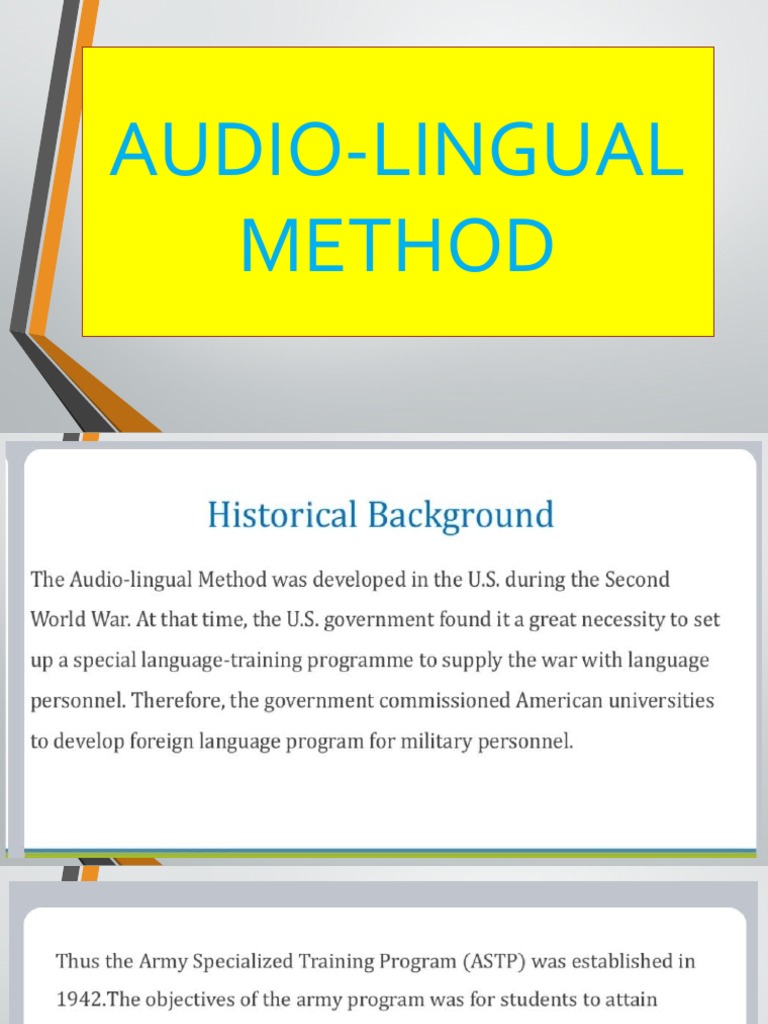 Audio Lingual Method | PDF