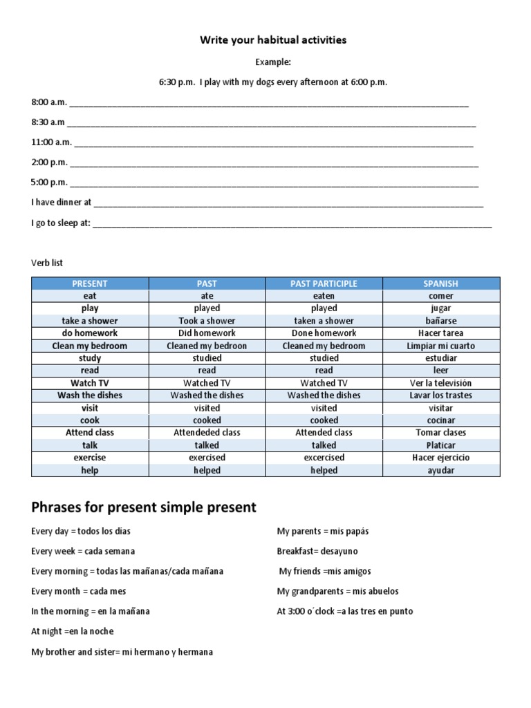 Habitual Actions 1 | PDF | Linguistic Typology | Linguistics