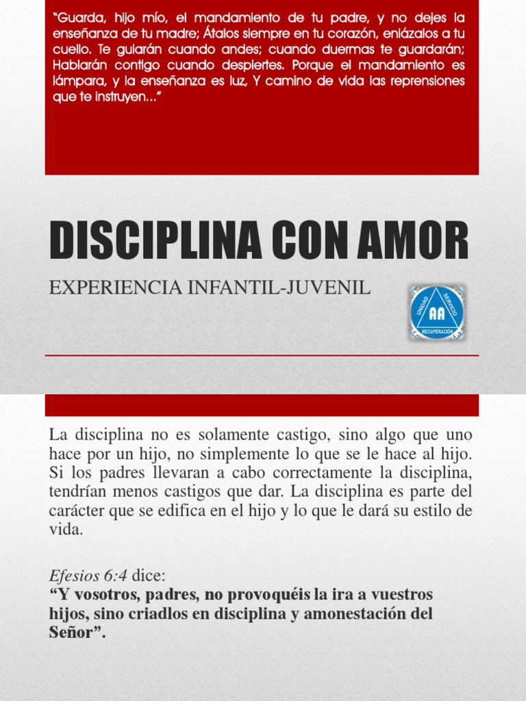 Disciplina Con Amor | PDF | Disciplinas | Amor