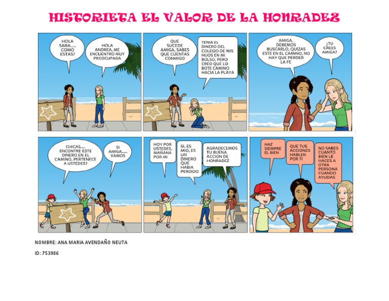 HISTORIETA EL VALOR DE LA HONRADEZ | PDF