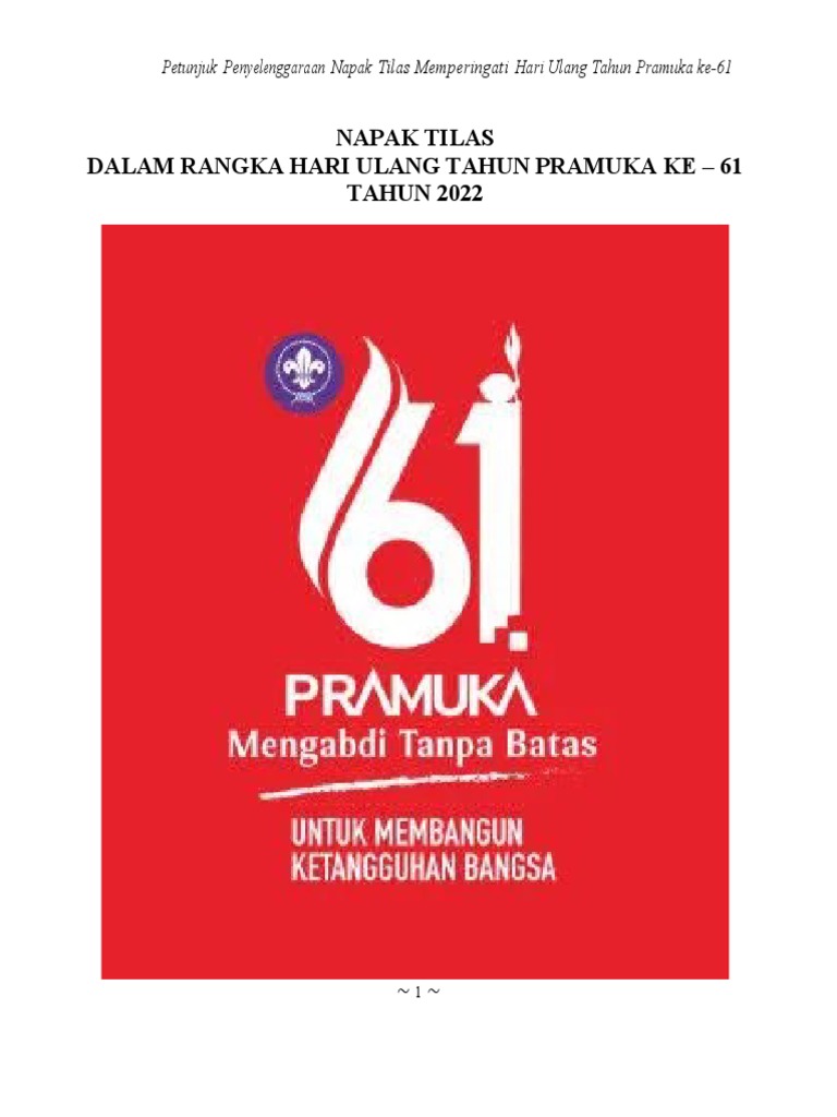 Petunjuk Napak Tilas Pramuka ke-61 | PDF