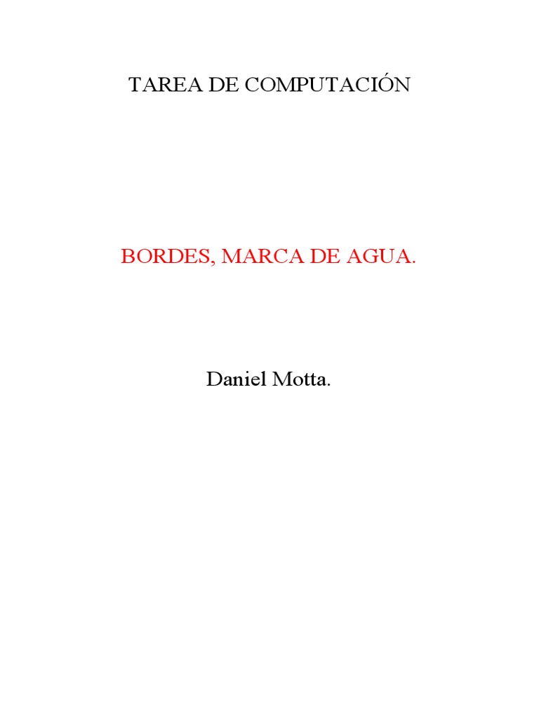 Tarea Compu Daniel Motta | PDF