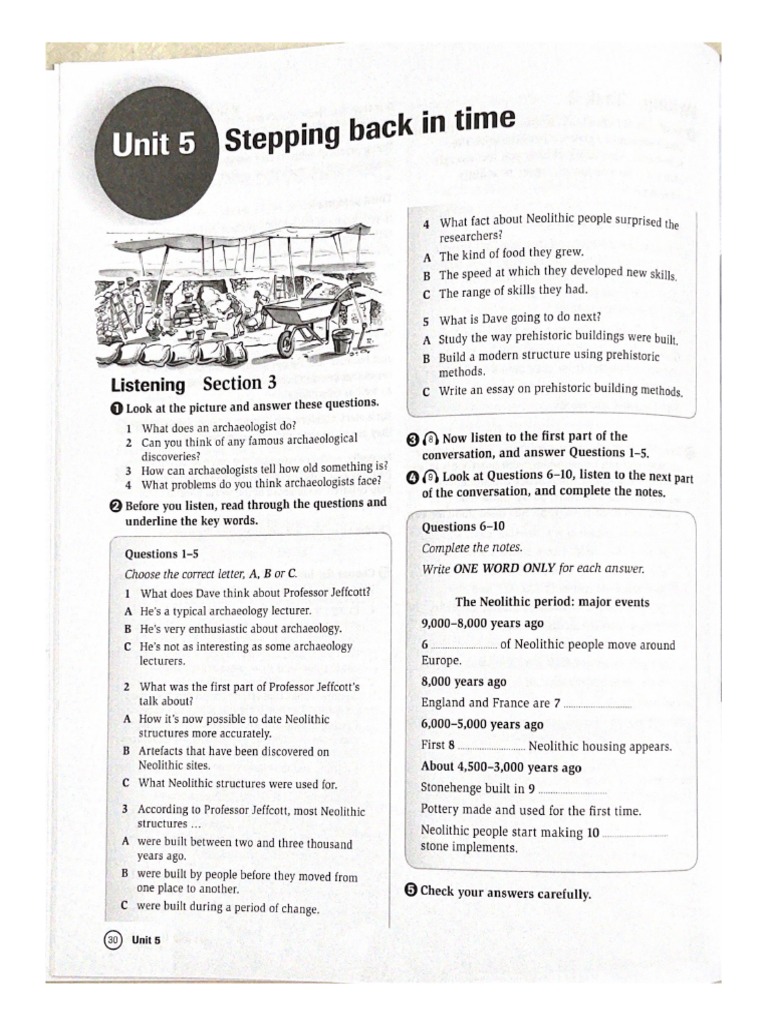 Unit 5 Stepping Back in Time | PDF