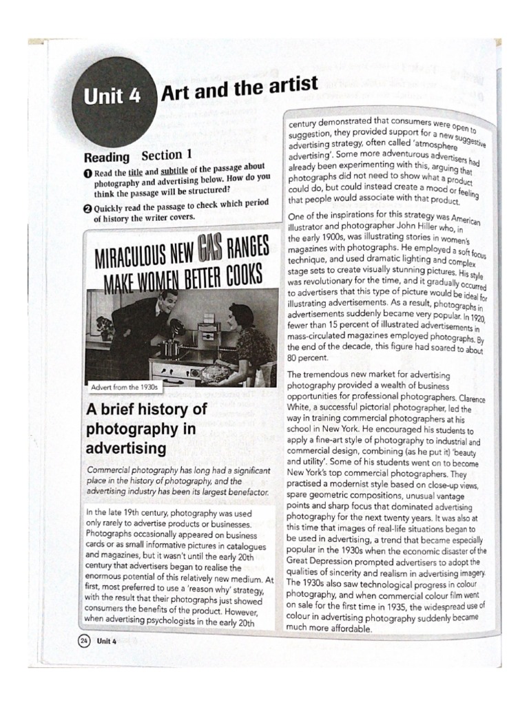 Unit 4 Art and The Artist | PDF