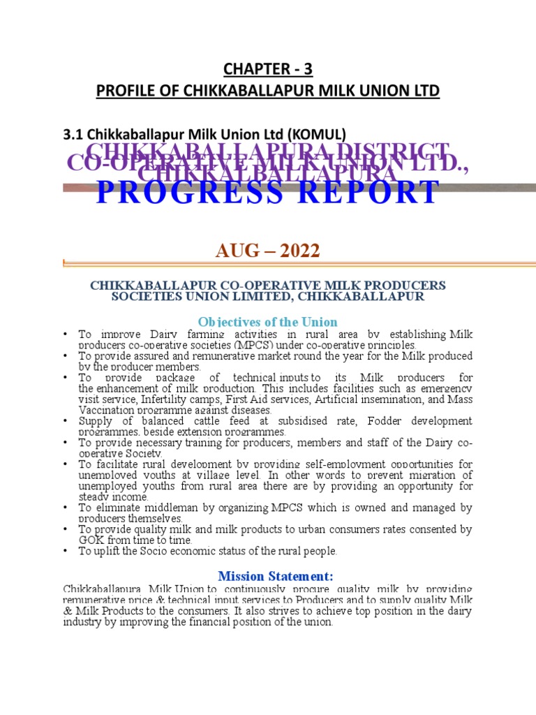 Project KOMUL | PDF | Milk | Dairy