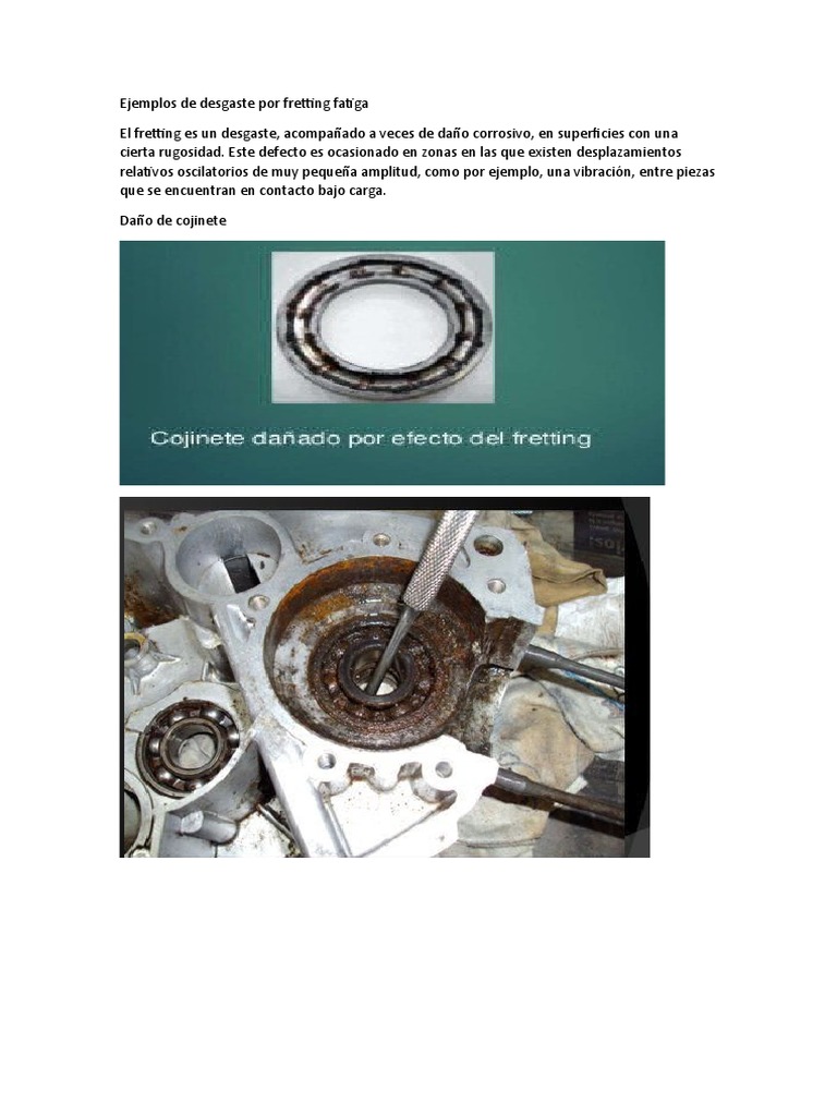 Ejemplos de Desgaste Por Fretting Fatiga | PDF