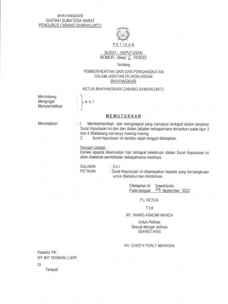 Skep Bhayangkari | PDF