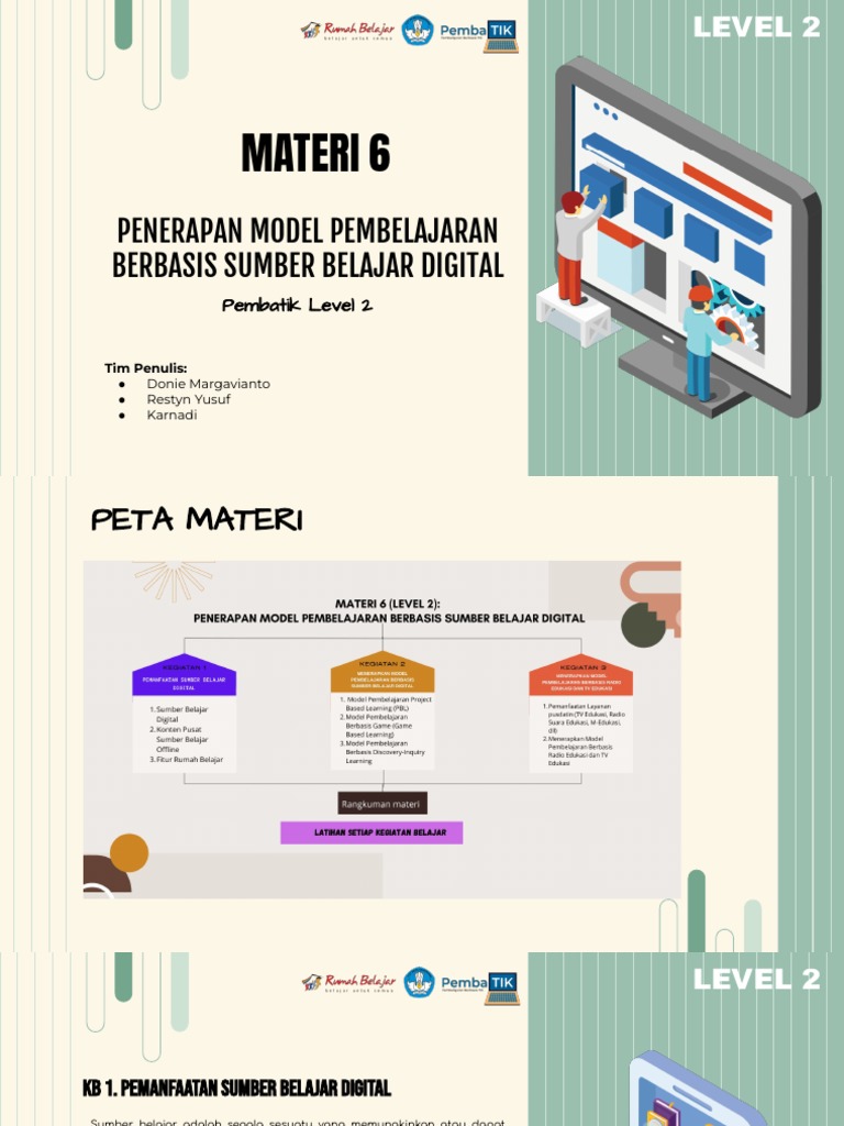 Paparan Modul 6 Penerapan Model Pembelajaran Berbasis Sumber Belajar ...