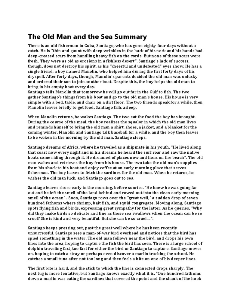 Classic Tale of Perseverance | PDF | Sharks