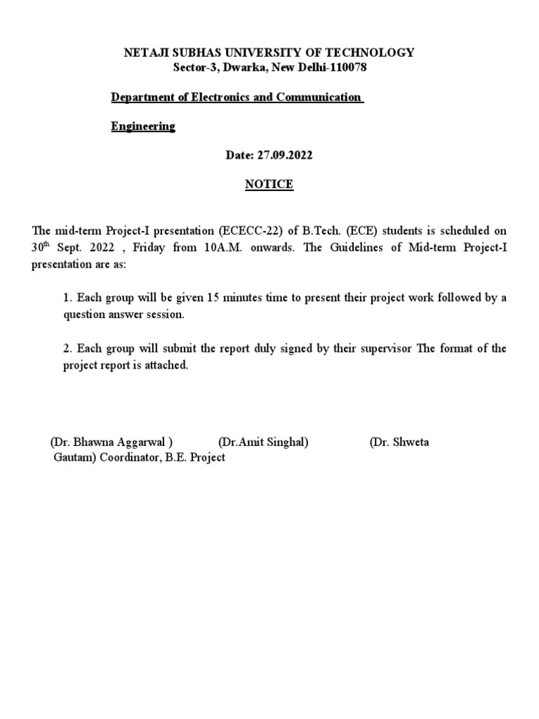 Notice Mid Term Project | PDF