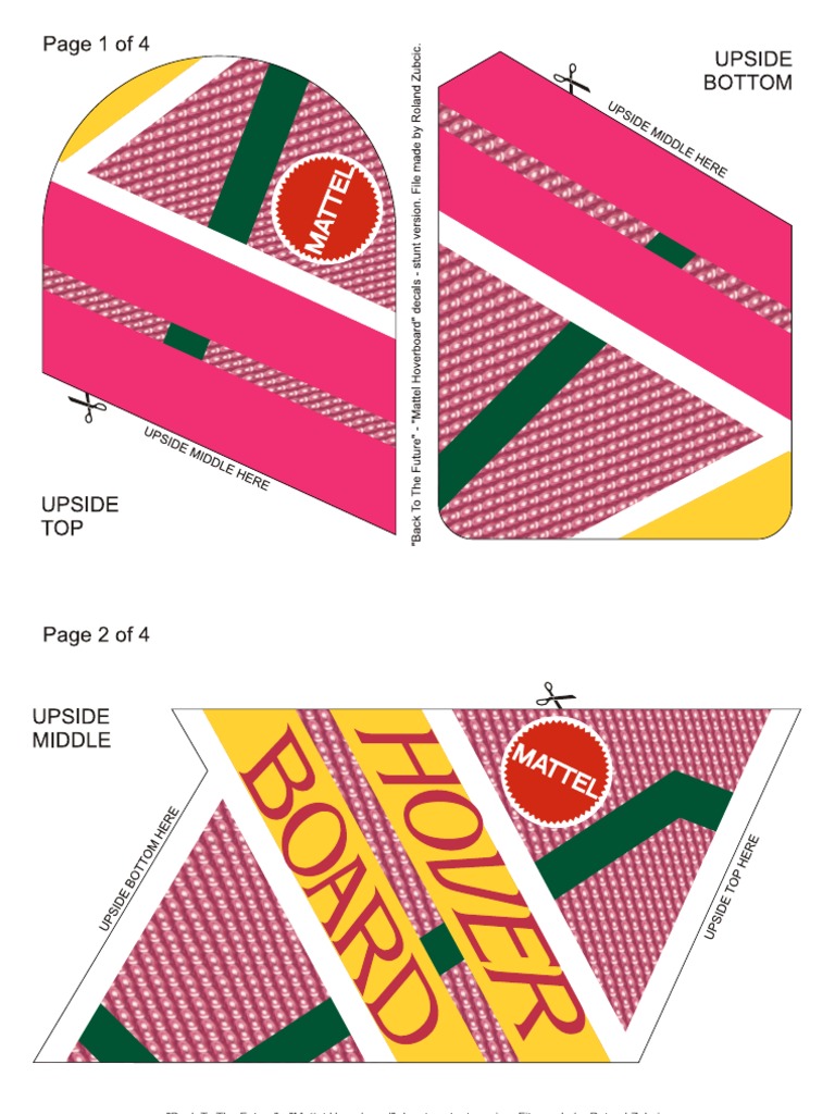 Mattel Hoverboard Decals Stunt Version Remade by Roland Zubcic A3 | PDF