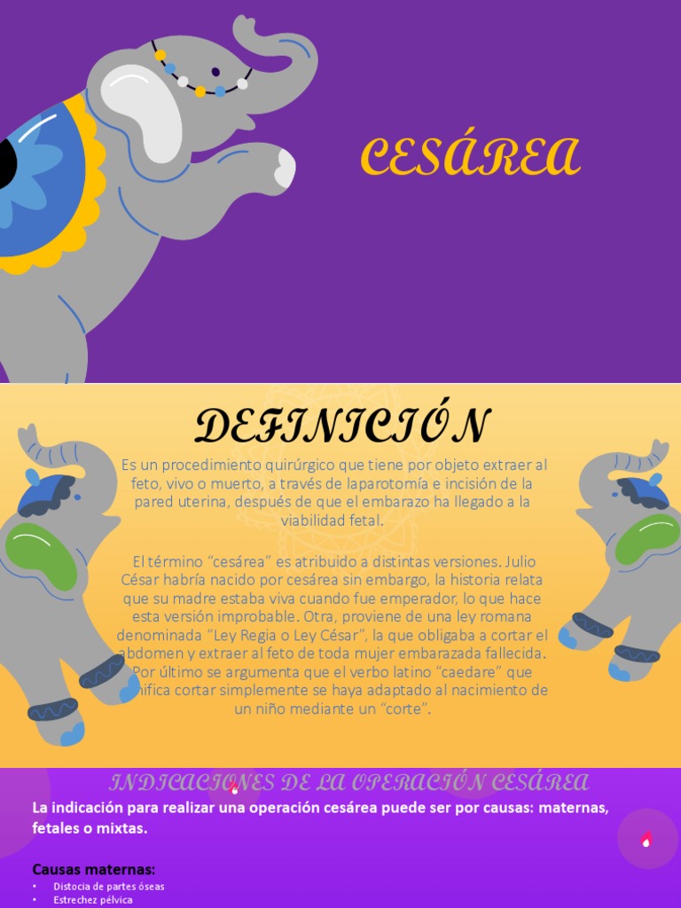 Cesarea, Mastectomia e Histerectomia | PDF | Parto | Seccion de cesárea