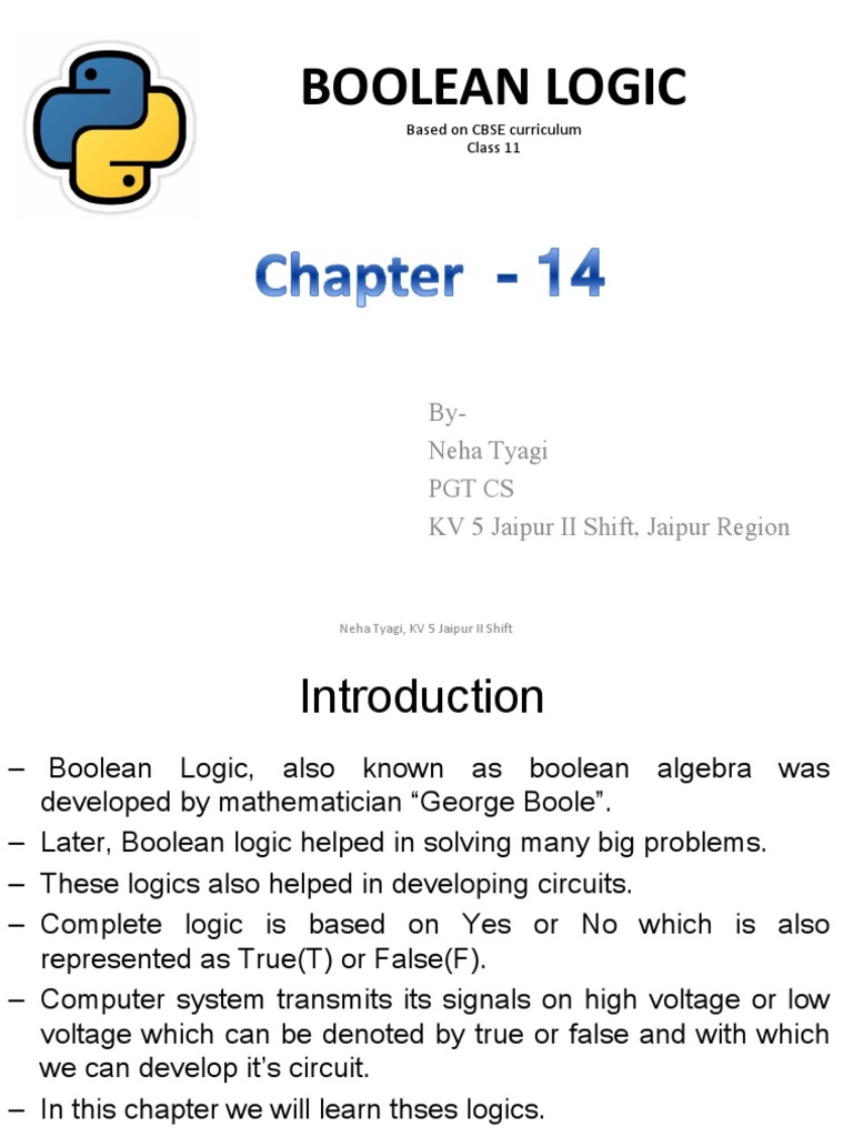 Chapter 14 Engboolean Logic | Download Free PDF | Logic Gate | Boolean ...