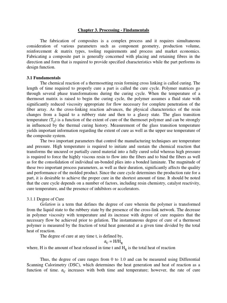 Chapter 4. FRC Manufacturing - Fundamental Concepts | PDF | Viscosity | Composite Material