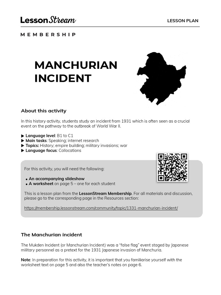 Understanding the Manchurian Incident | PDF